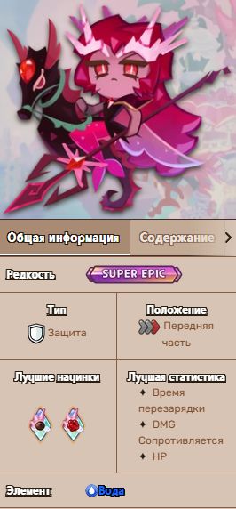 Гайд на Crimson Coral (Кримсон Корал) в Cookie Run: билды и топпинги